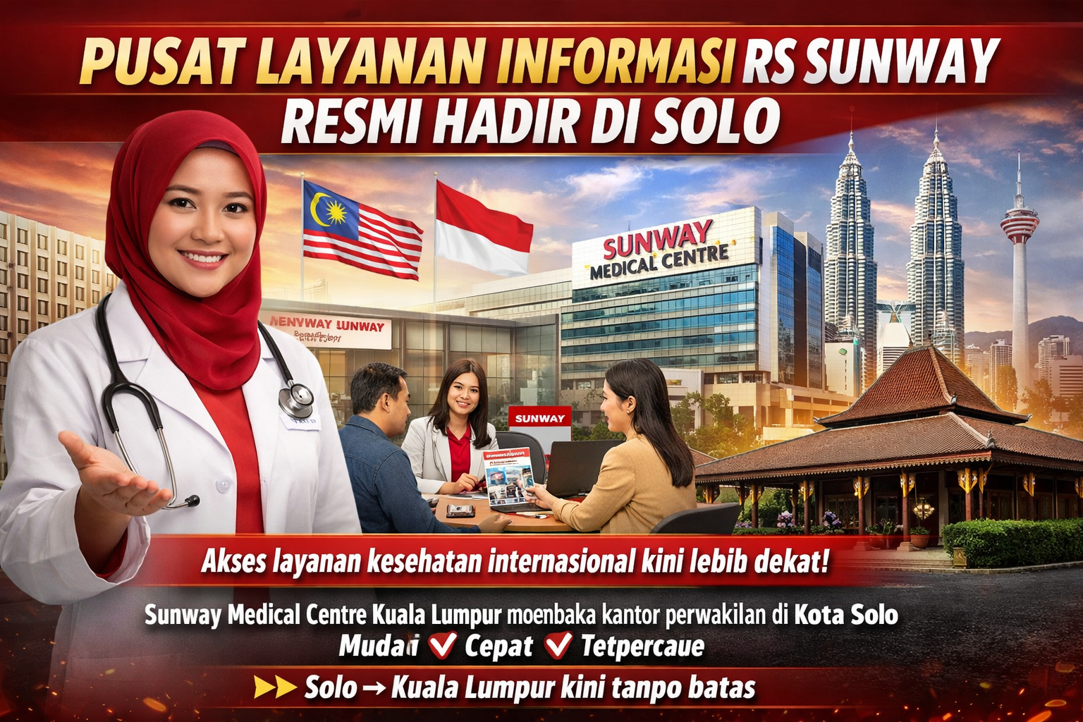 Pusat Layanan Informasi RS Sunway Kuala Lumpur Kini Tersedia di Kota ...